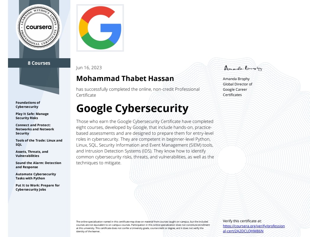Mohammad Thabet - Cybersecurity Portfolio